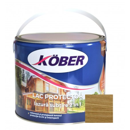 LAC / LAZURA SUBTIRE 2 IN 1 PENTRU LEMN, STEJAR INCHIS, INTERIOR ...