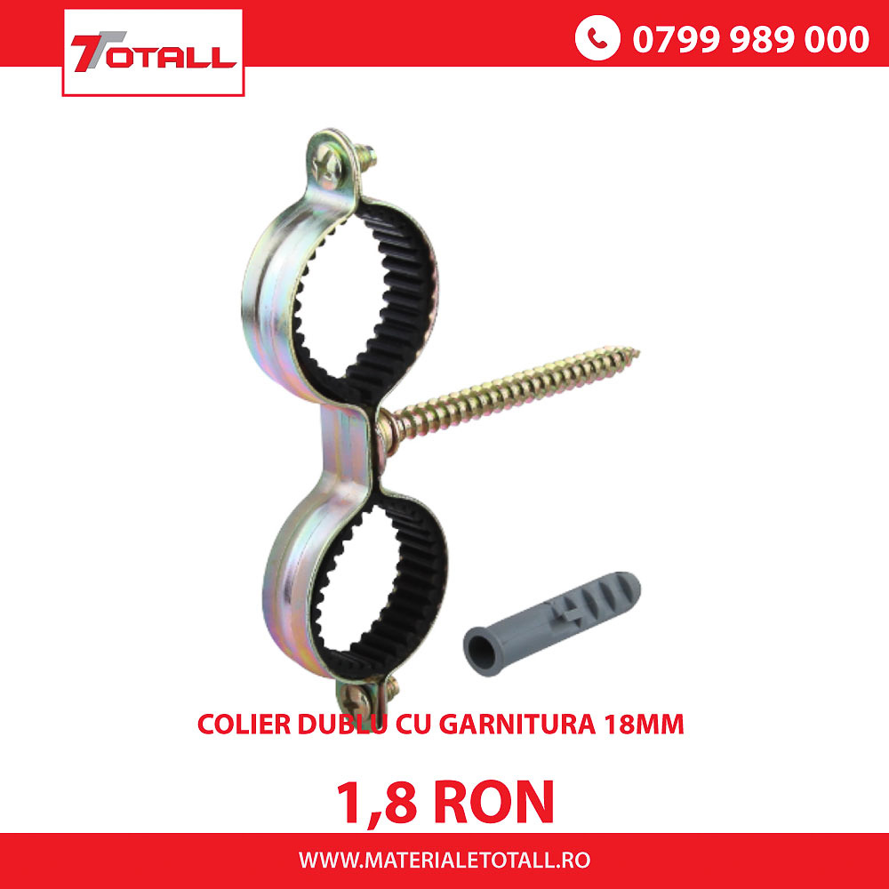 COLIER DUBLU CU GARNITURA 18MM | Preț 1,8 RON | Livrare din stoc ...