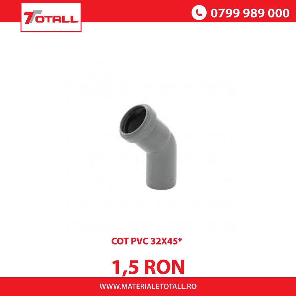 Cot pvc 32x45* | Preț 1,5 RON | Livrare din stoc | MaterialeTotall.ro