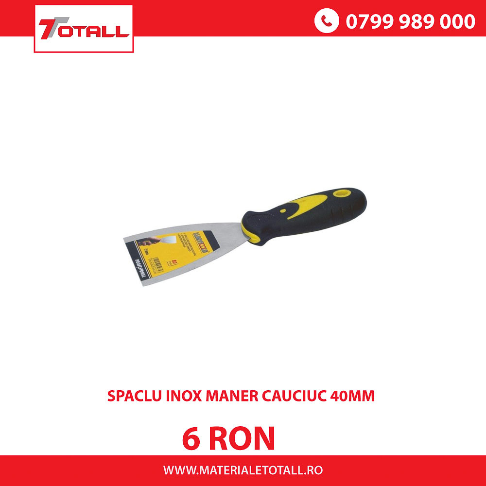 SPACLU INOX MANER CAUCIUC 40MM | Preț 6 RON | Livrare din stoc ...